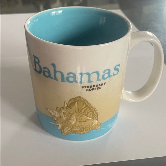 Starbucks | Dining | Starbucks Bahamas Mug Blue And Tan Global Icon ...